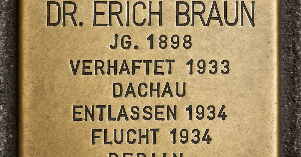 Dr. Erich Braun | Stolpersteine in Coburg
