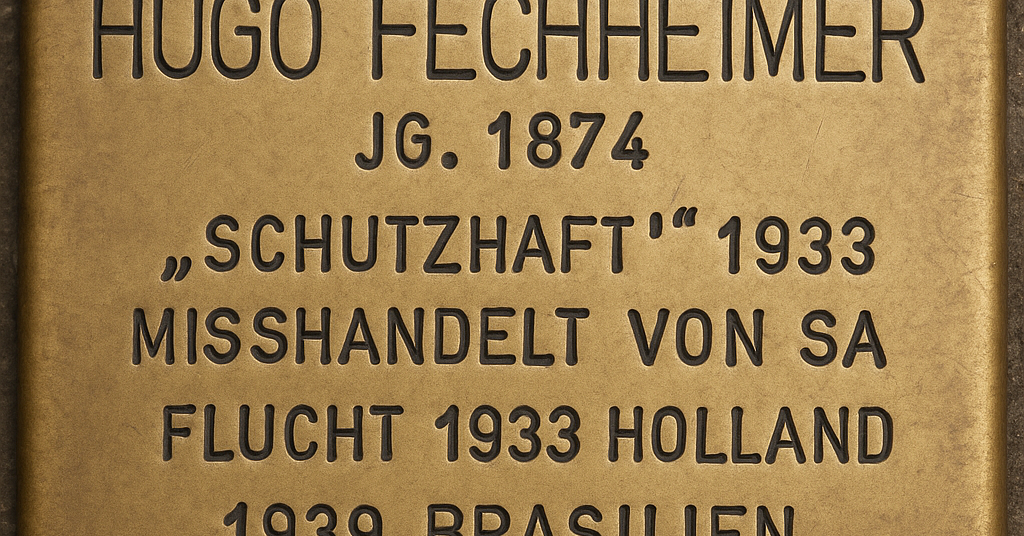 Hugo Fechheimer | Stolpersteine in Coburg