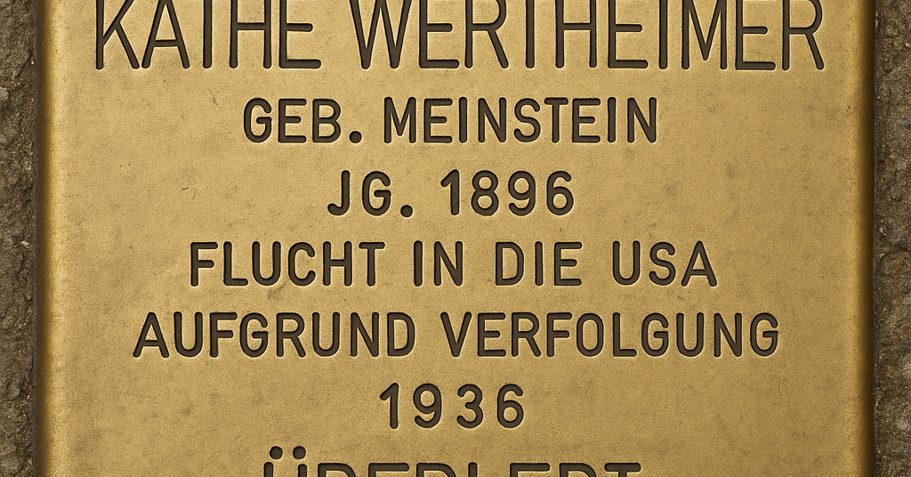 Käthe Wertheimer, geb. Meinstein | Stolpersteine in Coburg